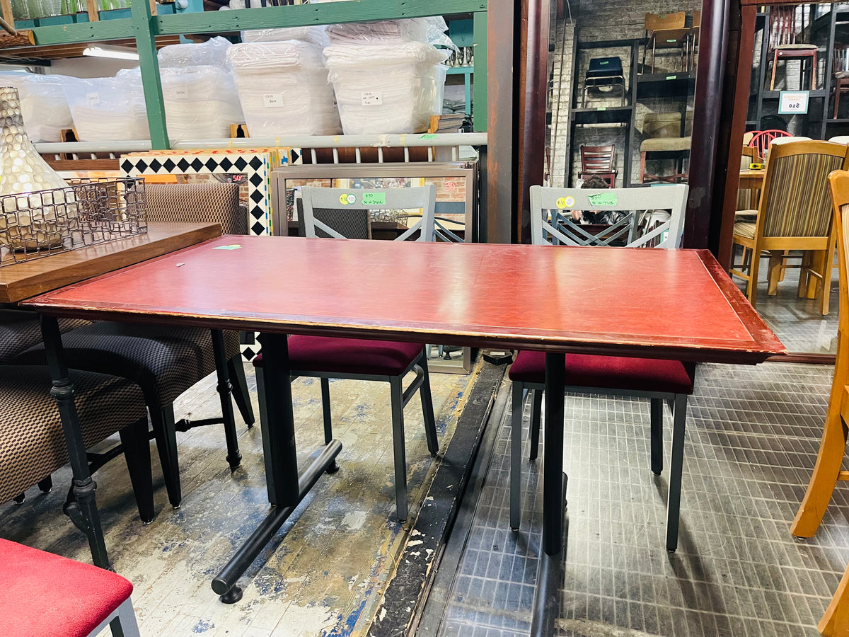 Cherry colored dining table I Anizco Furniture Liquidators
