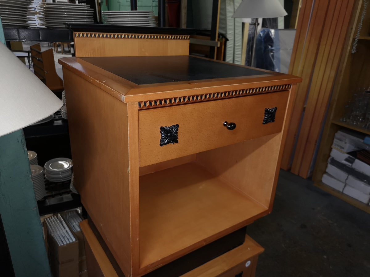 Honey Color Bedside Table HJO — Anizco