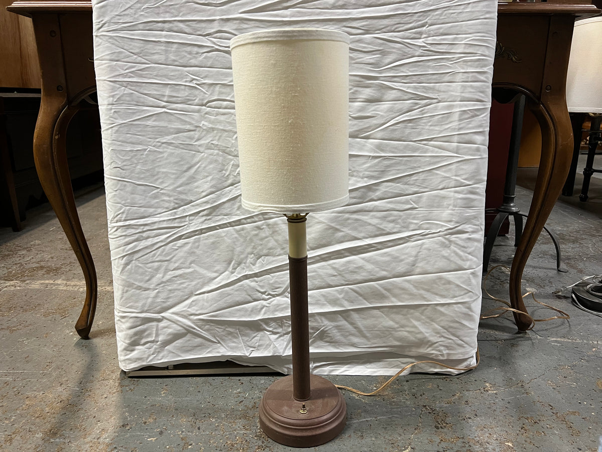 Brown metal table lamp I Anizco Hotel Furniture Liquidators